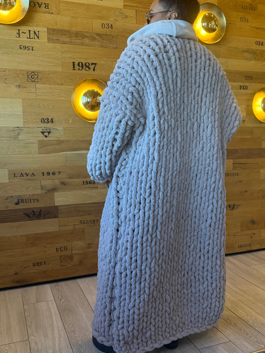 Chunky Blanket Duster (truffle) – Stitch'd by India